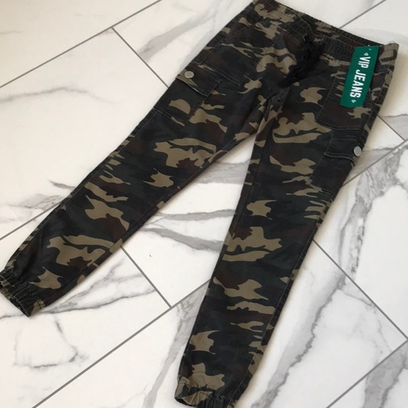VIP | Pants & Jumpsuits | New Vip Jeans Green Camouflage Cargo Pants ...